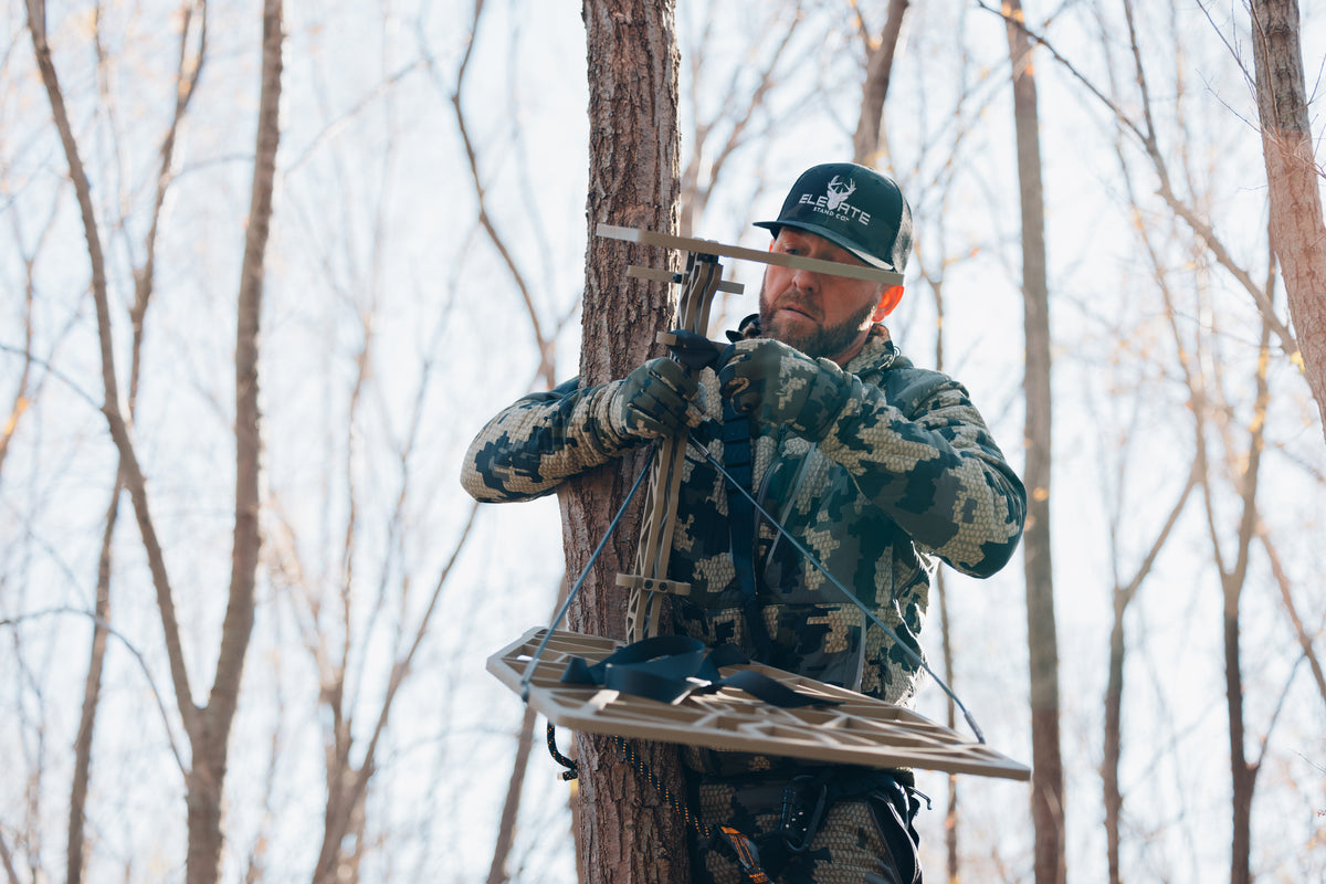 TREE HANG ON STANDS | ELEVATE STAND CO. | CLIMBING STICKS | E-BIKES – Elevate Stand Co.