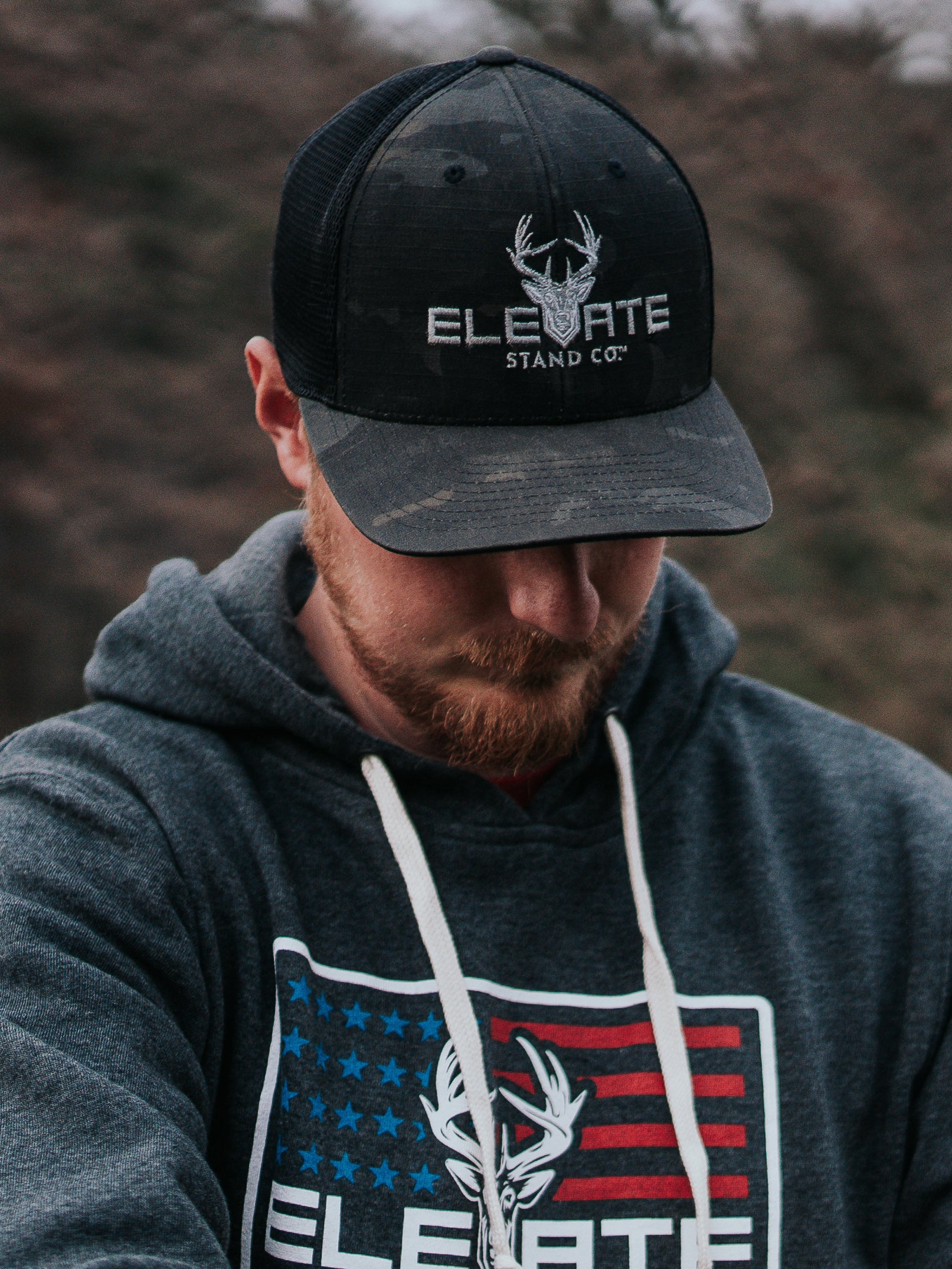 Elevate Branded Hat MultiCam Black/Black – Elevate Stand Co.